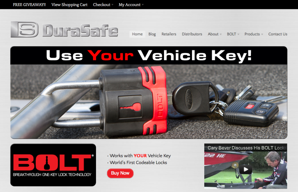New Web Design for DuraSafe Locks